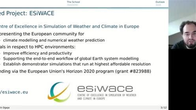 2021-Welcome to the ESIWACE Summer School on Effective HPC for Climate and Weather - نماشا
